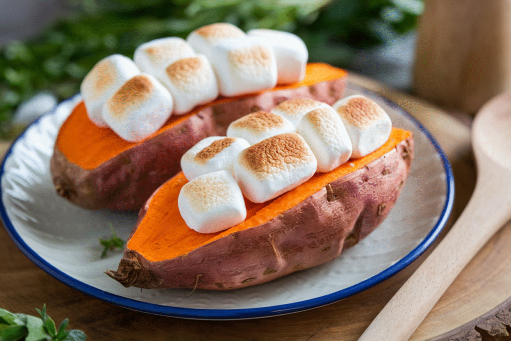 Sweet Potatoes with Marshmallows That Break the Internet: Crispy, Gooey ...